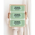 Affixzi Shower Karaoke Ticket Print – funny bathroom wall art, retro ...
