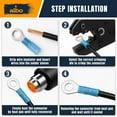 ALBO Heat Shrink Ring Terminal Kit for 22-10 AWG Copper Waterproof ...