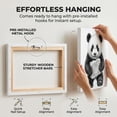 XaaKee Canvas Art Prints Panda Cub And Otter Bathroom Animal Black And ...