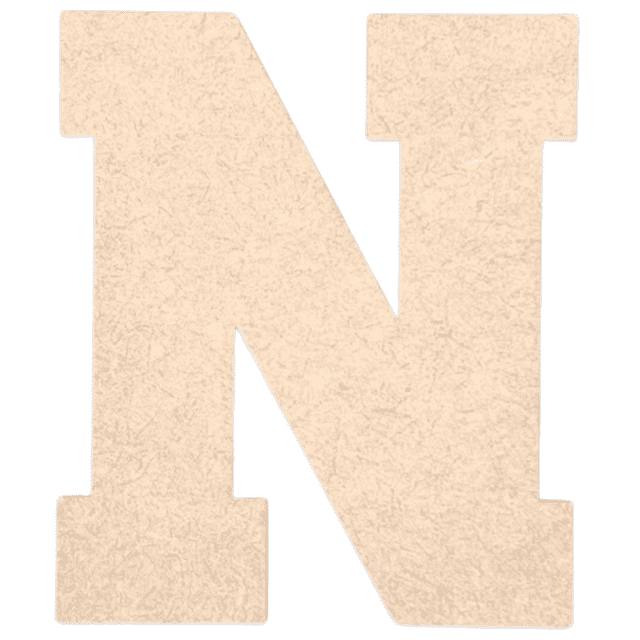 Krafty Supply - 4" Tall MDF Letter N | 1/4" Thick |Collegiate|Wooden ...