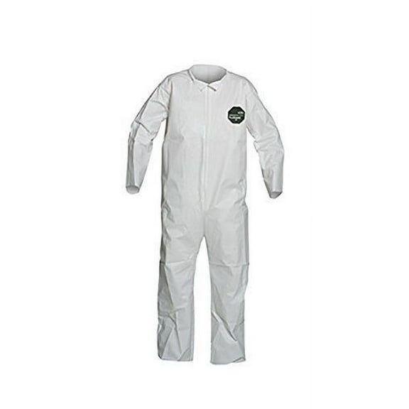 Cordova CPM Defender White Microporous Coverall, Zipper Front and ...
