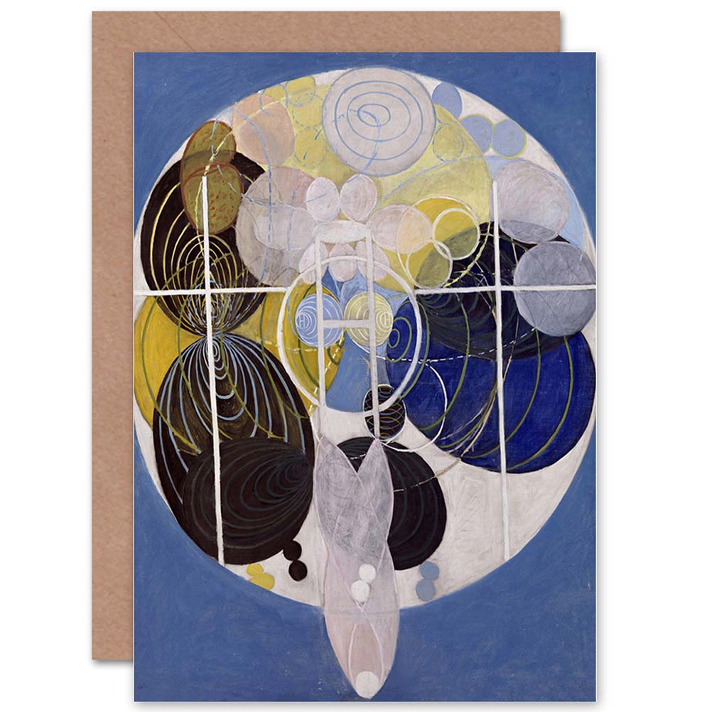 Hilma Af Klint Abstract Circles Painting Greetings Card Plus Envelope ...