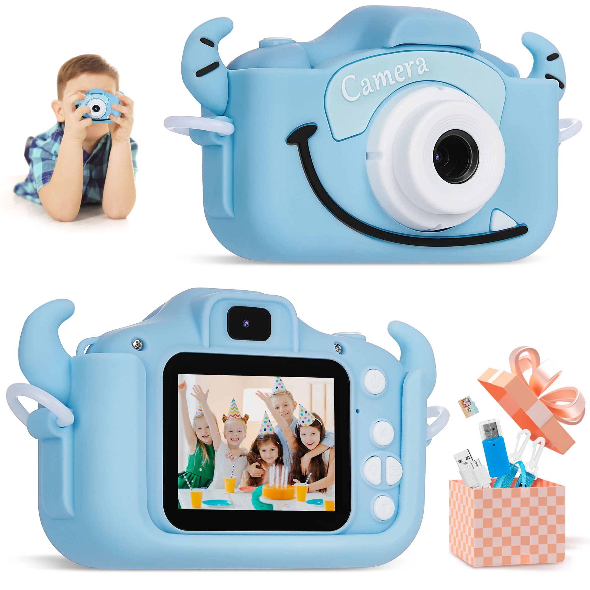 Crislove Kids Camera, Selfie Digital Toy Camera for 3-8 Years Old Boys ...