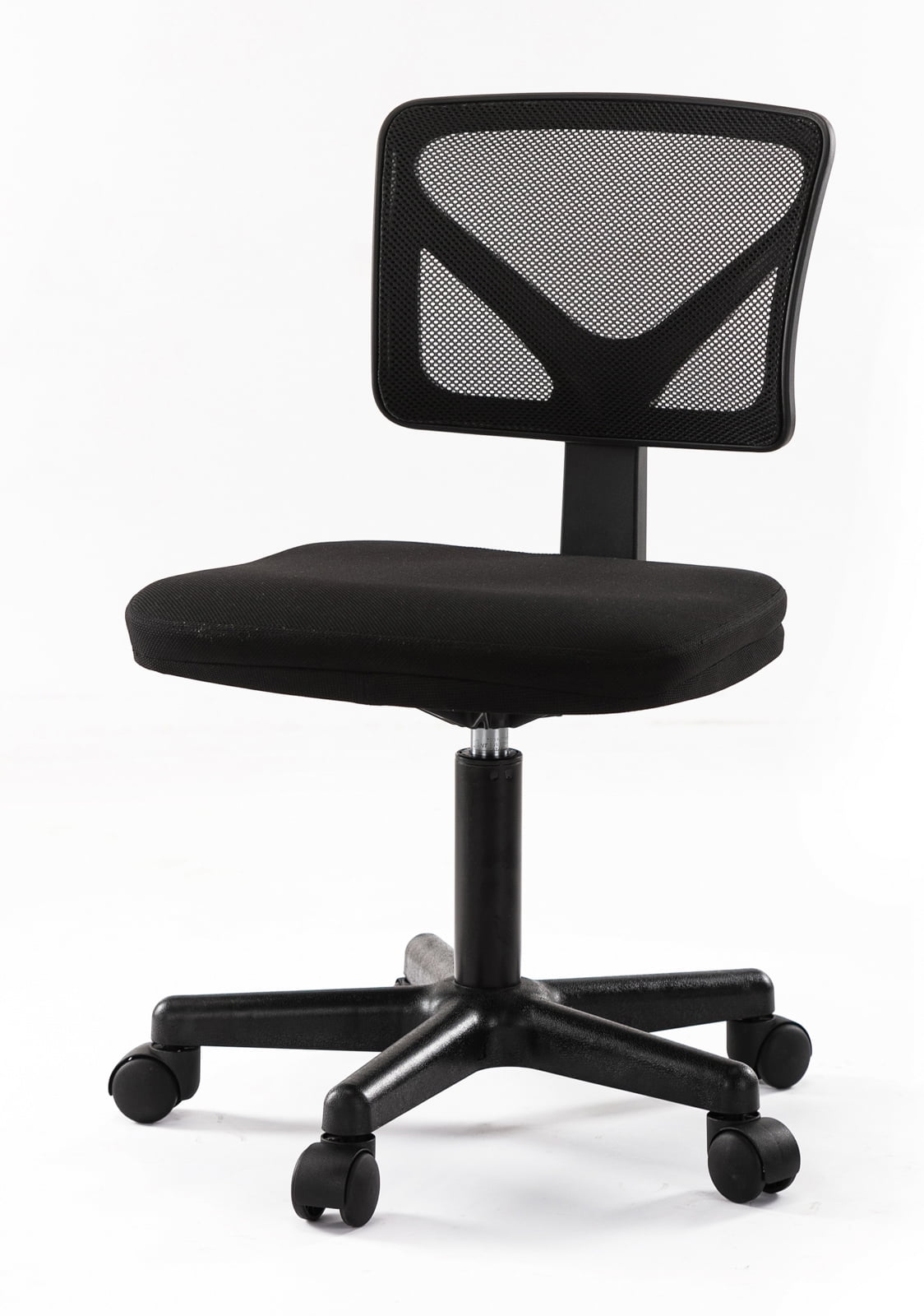 Home Office Armless Ergonomic Mesh Computer Desk Chair Height ...