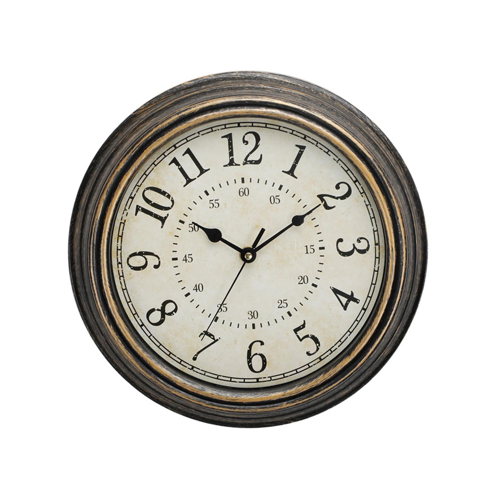 Nordic 12 inch Wall Clock Decor Non Ticking Silent Round Sweep Movement ...