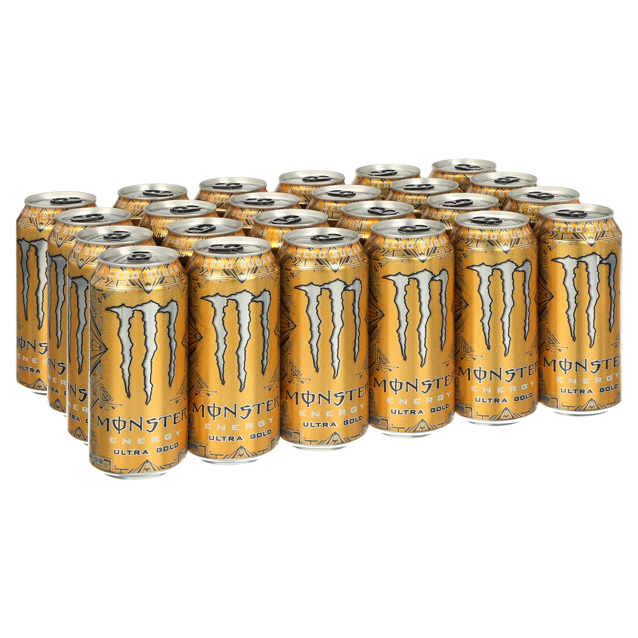 Monster Ultra Gold Energy Drink - 24 Cans, Sugar Free, 16 fl oz in ...