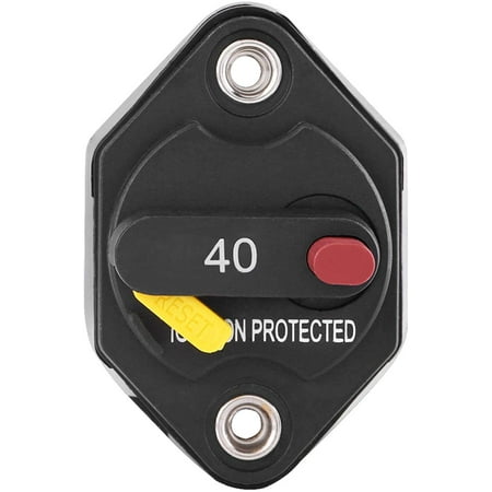 40 Amp Manual Reset Circuit Breaker Switch Carbon Fuse Holder ...