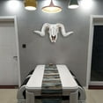 2X Resin Sheep Head Skull Head Wall Hanging 3D Animal Longhorn ...