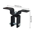 NOVELAR Iron Ceiling Mount Bracket, 5.11 x 3.15 Inch with Bolts, 360 ...