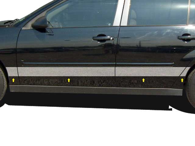 Stainless Rocker Panel Trim 8Pc Fits 2004-2007 Chevrolet Malibu TH44105 ...