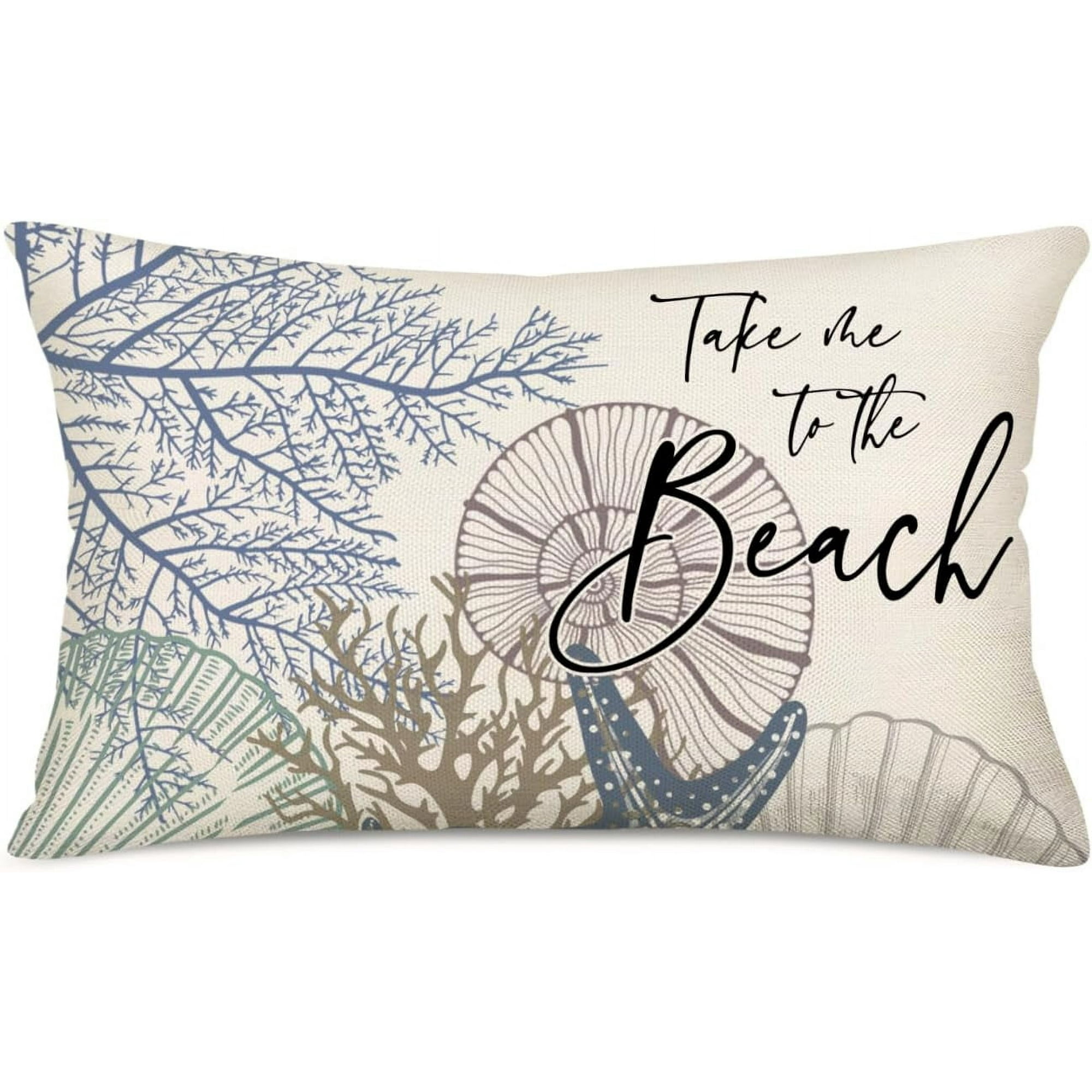 Click here for Lltn Coastal Beach Throw Pillow Covers 12x20 Inch... prices