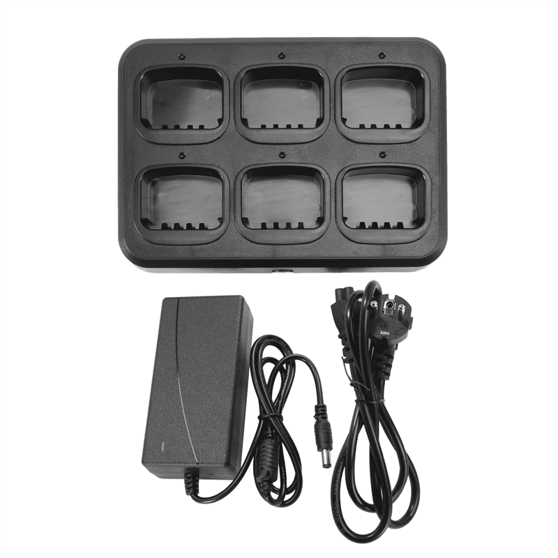 Buy Universal Charger PD780 Row 6 Channel Charger for Hytera HYT PD700 PD780 PD70X EU Plug ...