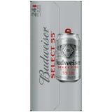 Budweiser Select 55 American Lager Beer 24 pack 12 fl oz Aluminum Cans ...