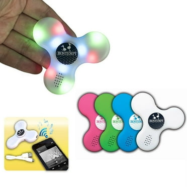 LED Light Bluetooth Speaker Anti-Stress Fidget Hand Tri Spinner EDC ...