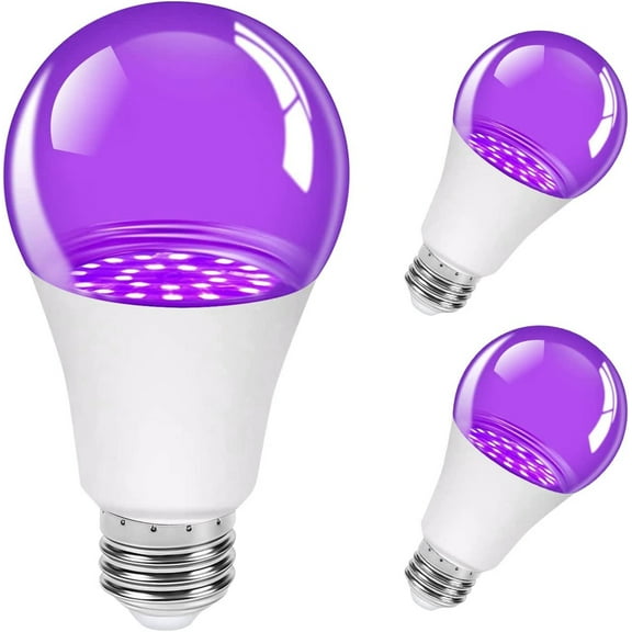 IYFFDFE-A19 Edison UV LED Black Light Bulb, 6W Filament Blacklight Bulb ...