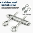 15M 2mm Stainless Steel Wire Rope & Hooks, Hanging Kit for Outdoor Use ...