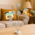 8-Branch Family Tree Picture Holder, Snowflake Photo Holder Stand ...
