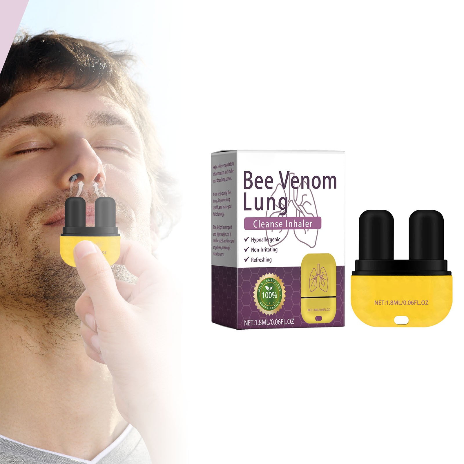 Portable Breathing Nasal Inhaler For Efficient Cleaning Of Nasal Cavity ...