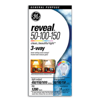 GE Lighting 97785 50/100/150-Watt A21, High Lumen 3-Way Reveal Light ...