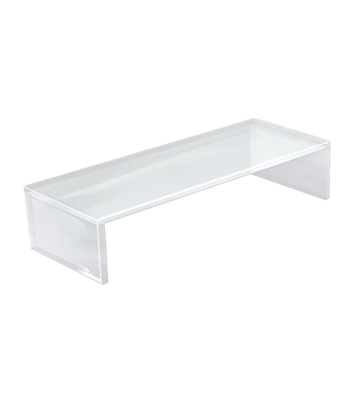 Azar Displays 515360 Clear Acrylic Monitor Riser 21"W x 7.75"D x 4.5"H ...