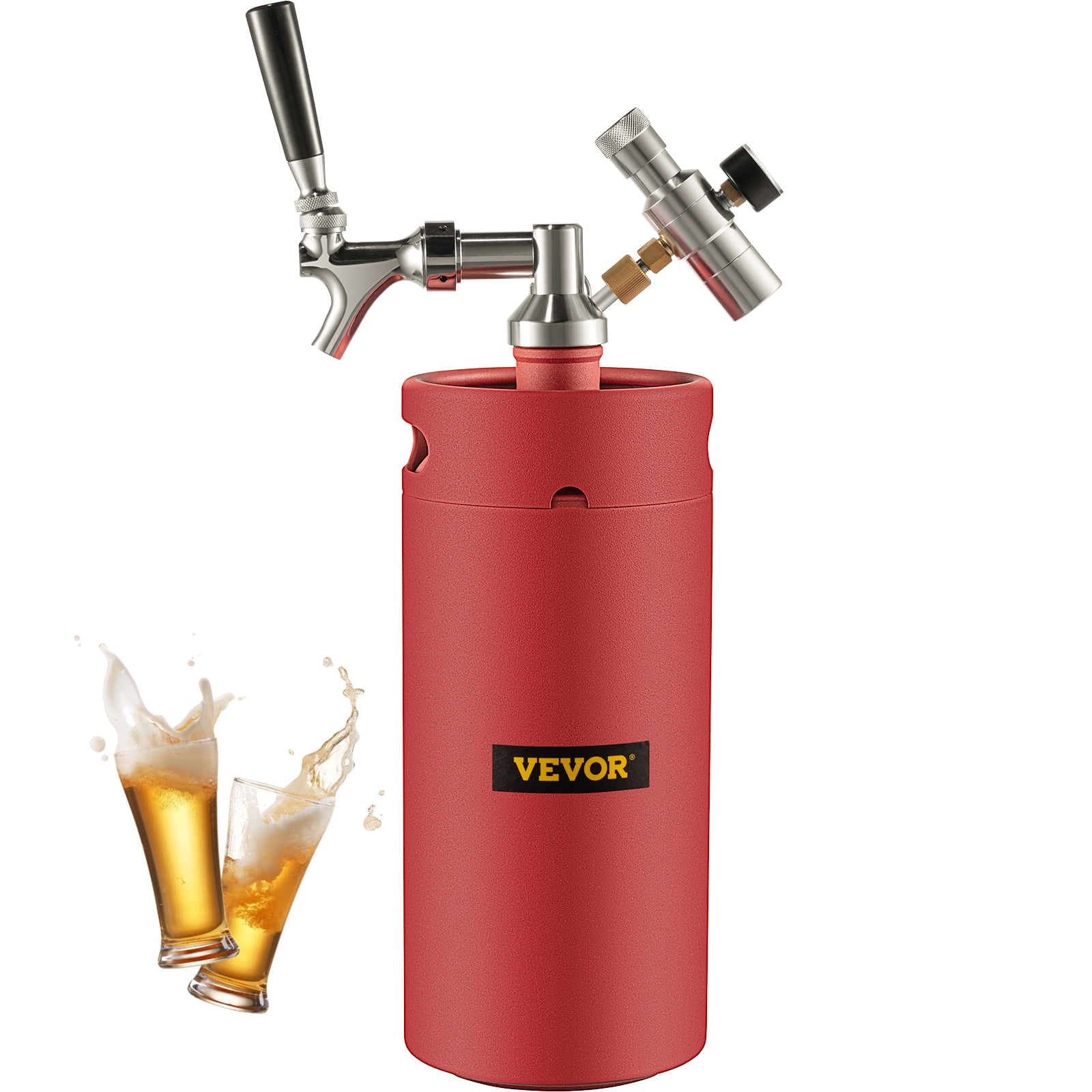 Brandclub - VEVOR Beer Growler Tap System, 135 oz Mini Keg, 4l ...