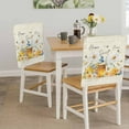 Daisy Honey Chair Back Covers Set of 6, Bee Blue Flower Home Sweet ...