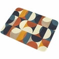 Area Rug Indoor Outdoor 47.2"x63",Navy Blue Beige Absorbent Non Slip ...