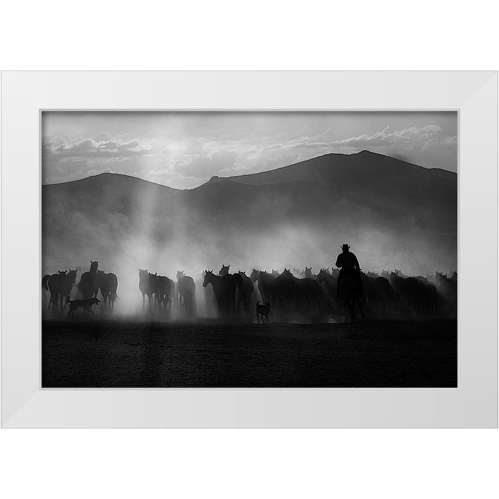 Basa, Emine 18x13 White Modern Wood Framed Museum Art Print Titled ...