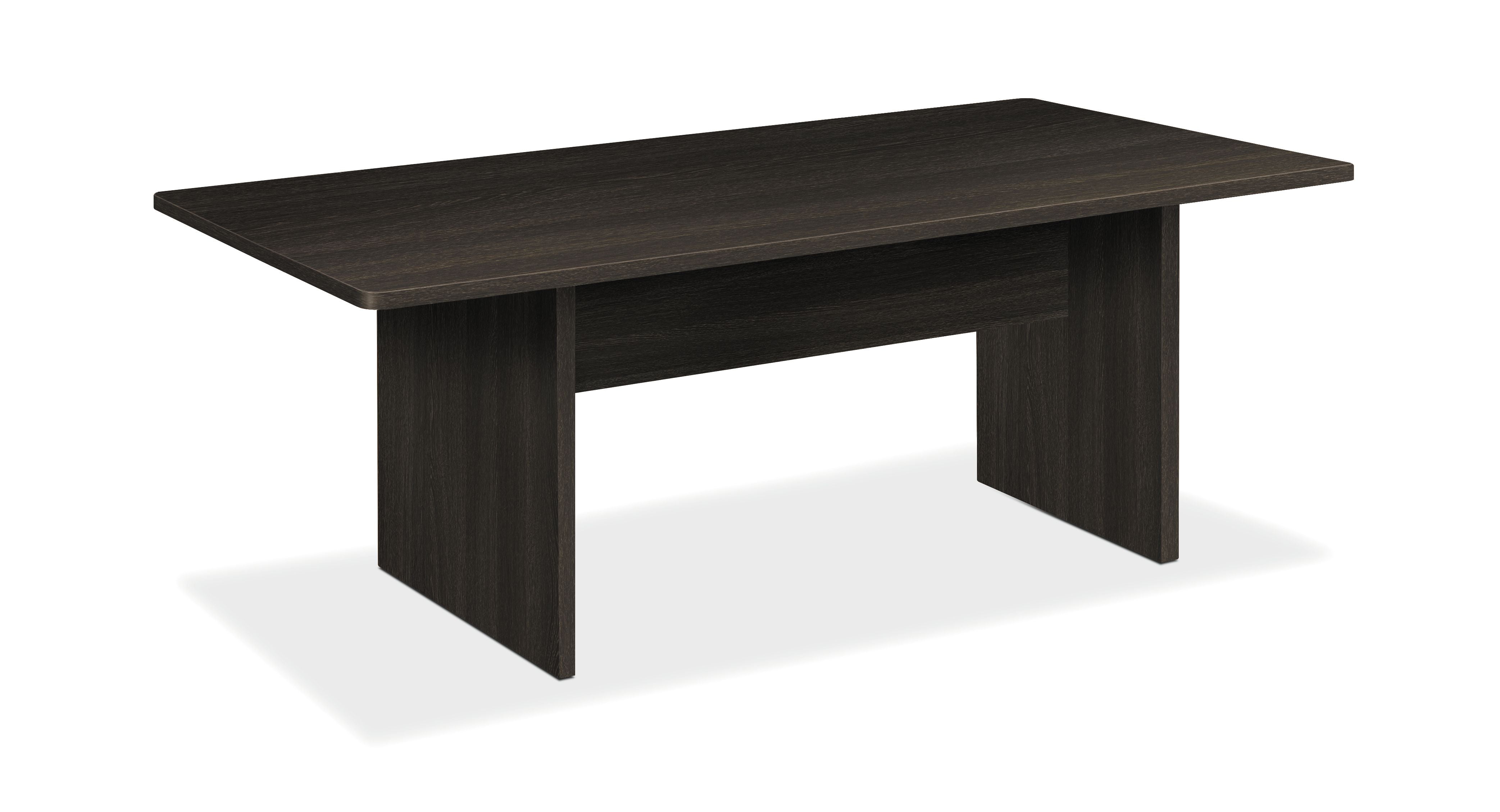 HON BL Series Conference Table, Rectangle, Flat Edge Profile, Slab Base ...