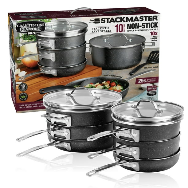 Granite Stone Diamond Stack Master Non-stick Diamond and Mineral ...