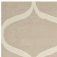 SAFAVIEH Cambridge Jared Geometric Wool Area Rug, Light Beige/Ivory, 5 ...