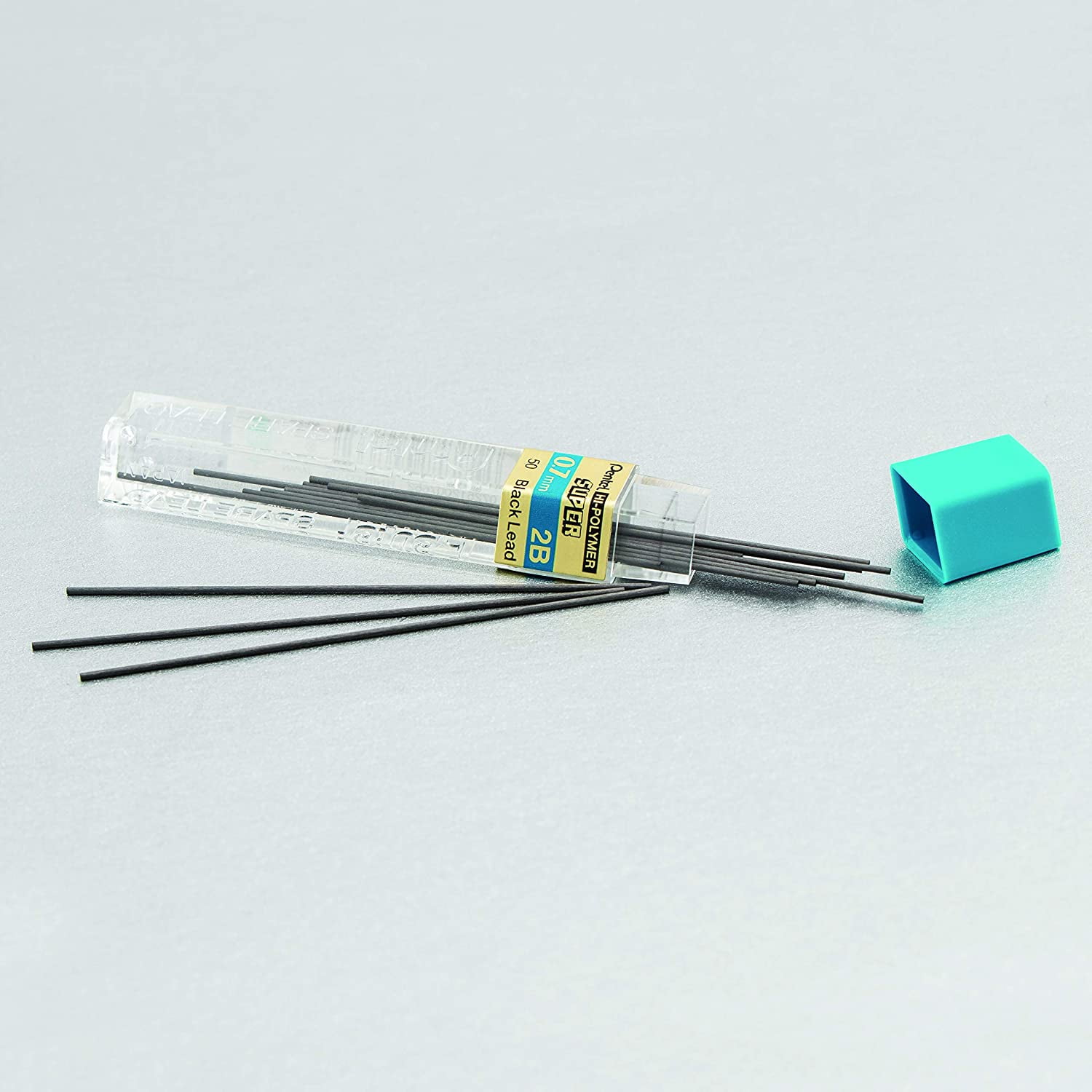 Pentel Super Hi-polymer Lead Refills, 12 Leads Per Tube, 2b Grade, 0 ...