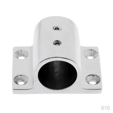 10 Pieces Marine Boat Hand Fitting 90 Degree Rectangle Base " Tube ...