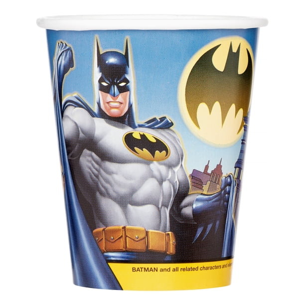 Batman Paper Cups, 9 Oz, 8 Ct - Walmart.com