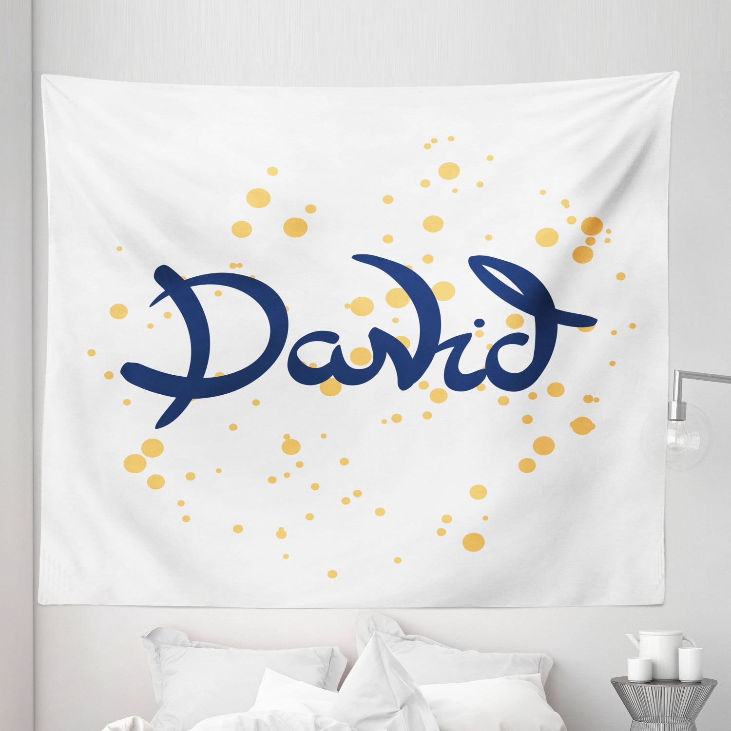 David Tapestry, Hand Drawn Lettering Design with Traditional Male Name ...