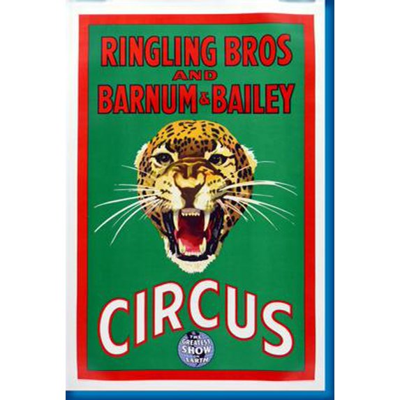 Ringling Bros. Circus Leopard Poster Art Poster 24x36 Unframed, Age ...