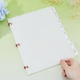 PP Plastic Notebook Index Divider Sheets 3 Holes Tab Divider for Binder ...