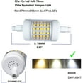 Dimmable 12w R7s Led Bulb 78mm Daylight 150w Halogen Equivalent Light 3 ...