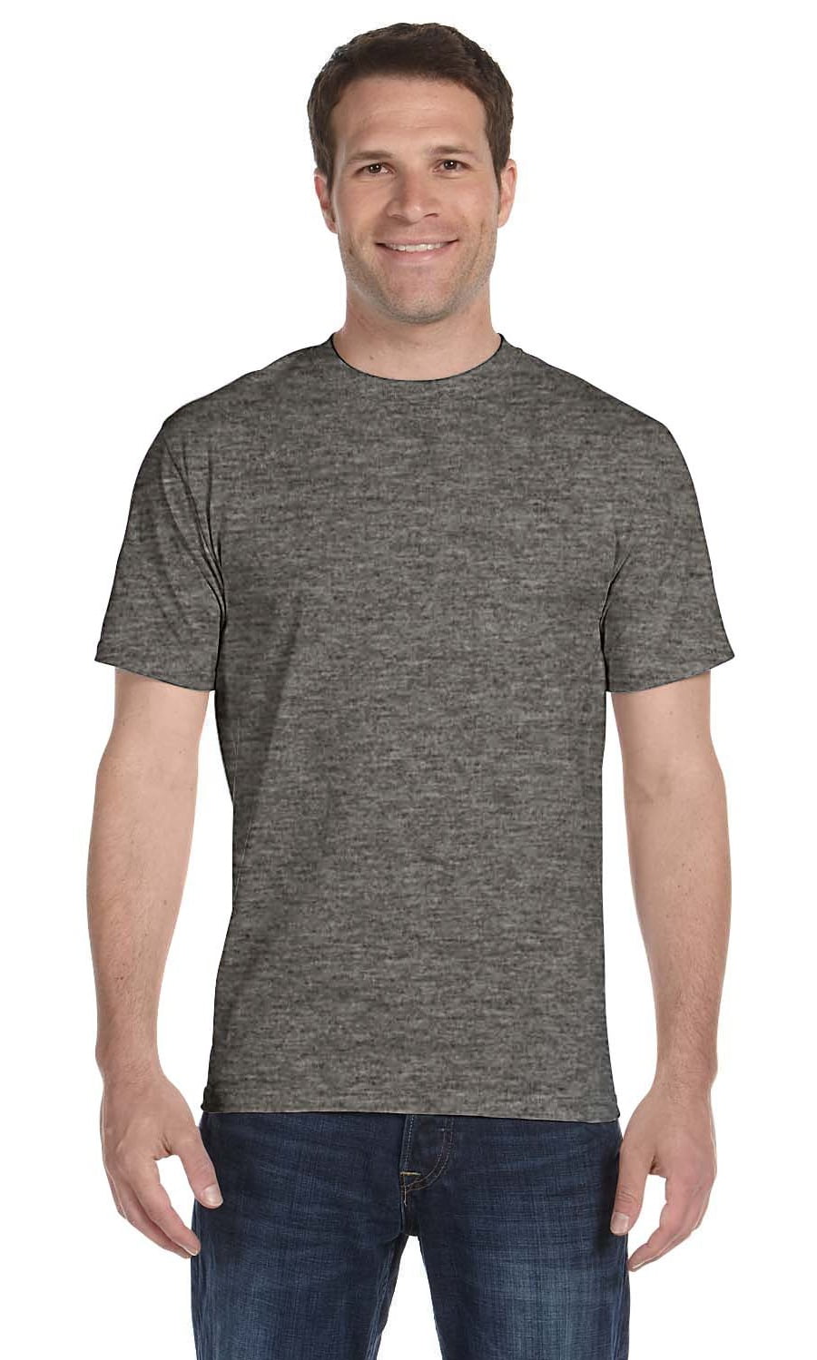 The Gildan Adult DryBlend 56 oz, 50/50 T-Shirt - GRAPHITE HEATHER - M ...