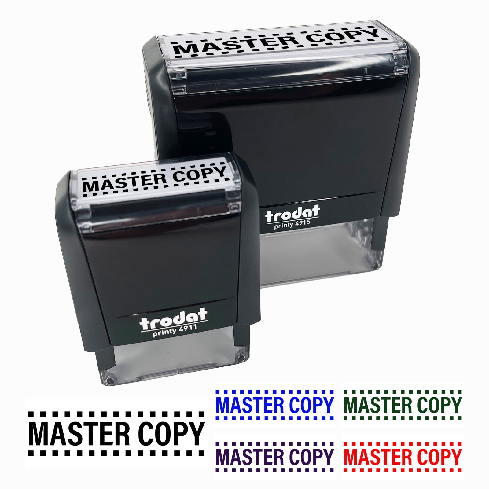 Master Copy Document Self-Inking Rubber Stamp Ink Stamper for Business ...