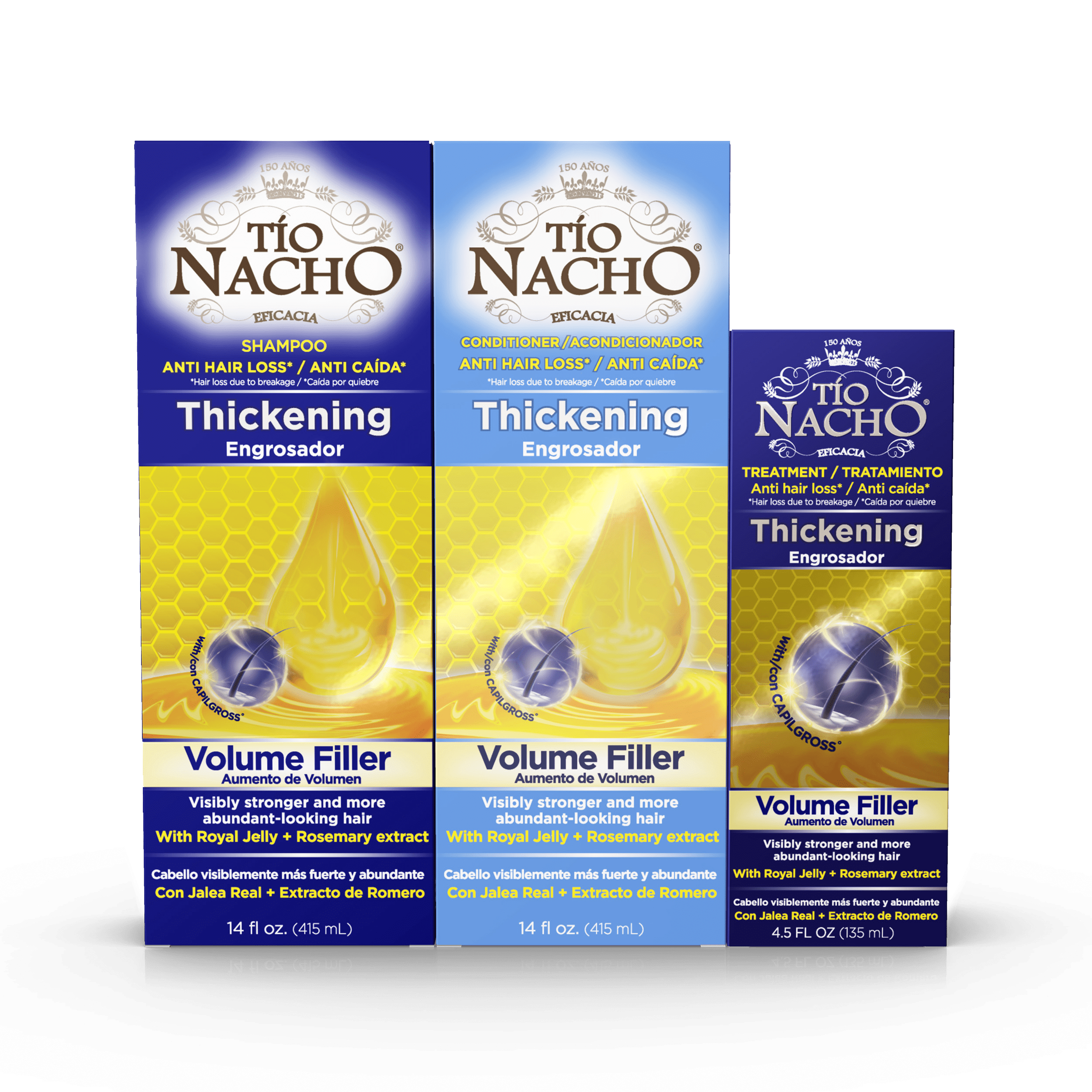 Tio Nacho Thickening Bundle- Shampoo, Conditioner & Treatment, Pack of ...