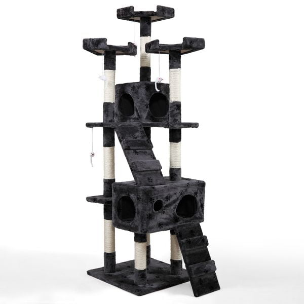 Promotion!67-Inch Multi-Level Cat Tree for Large Cats, with Cozy ...