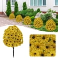Artificial Flowers for Outdoors, UV Resistant Faux Plastic Flowers for ...