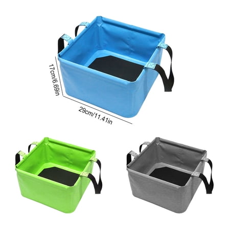 Bucket 18L Foldable Portable Fishing Square Hiking Square Gardening ...