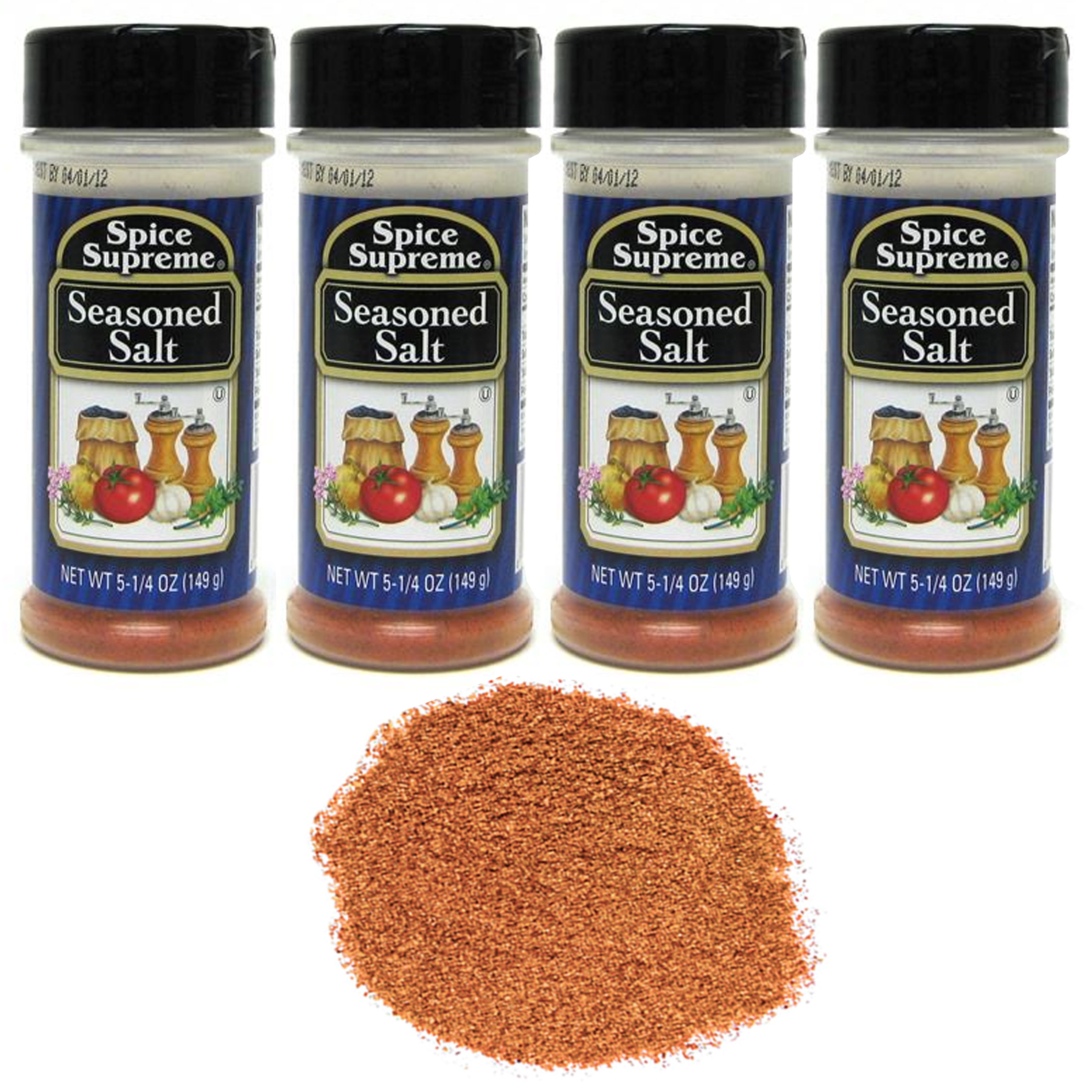 4 Spice Supreme Seasoned Salt Seasoning All Purpose Flavor Dry Rub ...