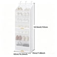 7-Tier Hanging Breathable Mesh Shoe Organizer, Large Capacity Over The ...