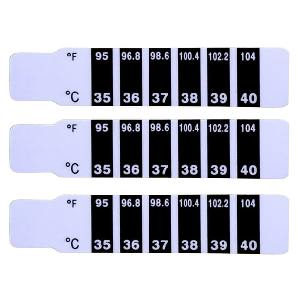 30Pcs Forehead Thermometer Strips Color Sensitive Thermometer ...