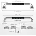 Zuext 16 Inch Shower Grab Bar Anti Slip Stainless Steel Wall Mount