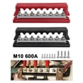 3/8" 8 Power Distribution Block Bus with Cover 600A Electrical ...