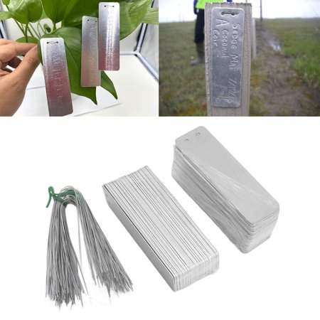 Tree Identification Tags, Ample Space Aluminum Metal Plant Labels ...